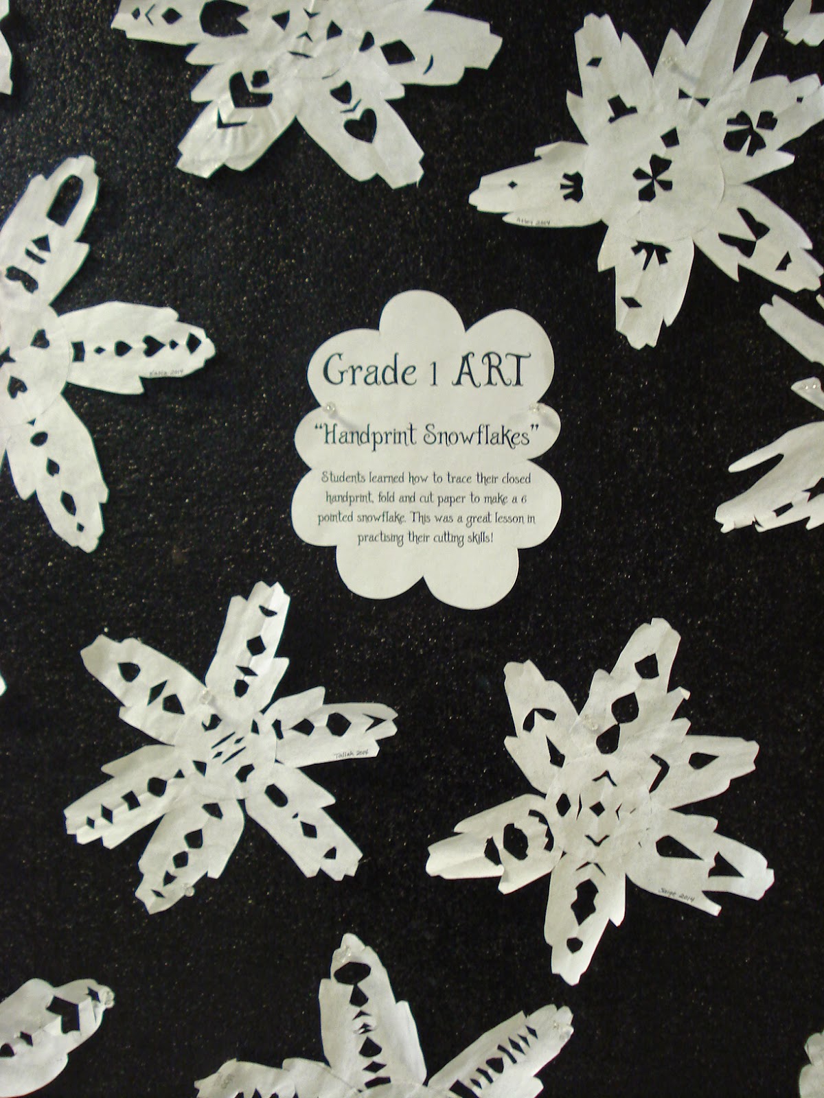 a faithful attempt: Handprint Snowflakes