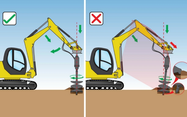 Digga tips - the importance of vertical alignment when drilling.
