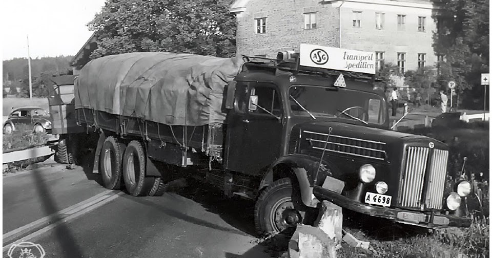 SCANIA: Scania-Vabis Ls85 - ASG Transport Spedition (S) accident / olycka