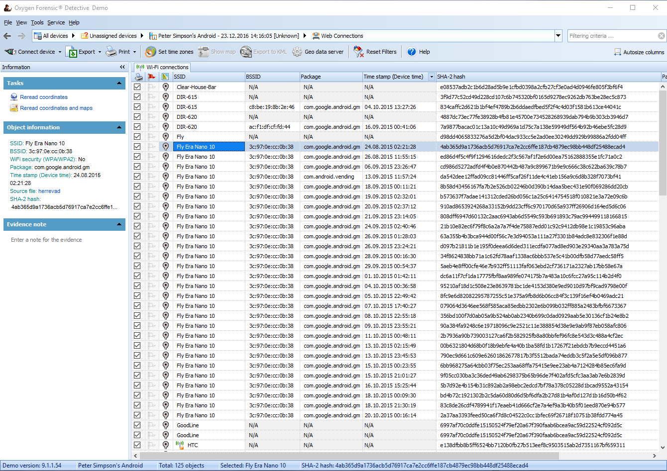 Mobile & Technology Exploration: HERREVAD Databases Geo Location Artefacts