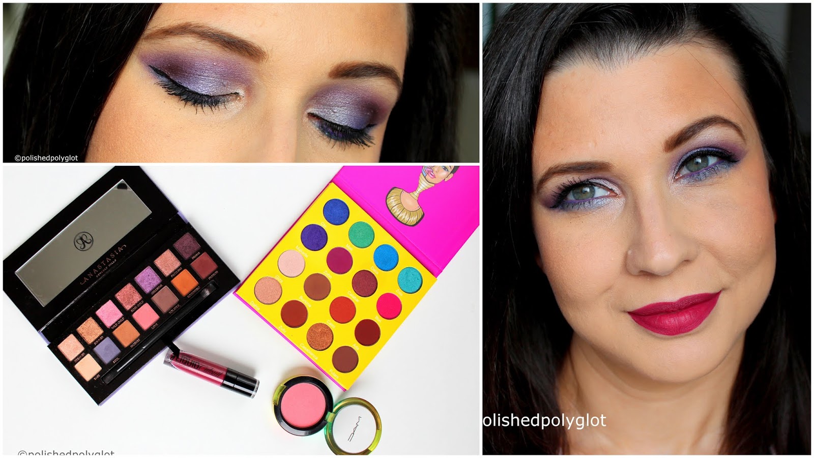 Royals don't mix. Makeup Look in Royal Blue and Royal Purple ...