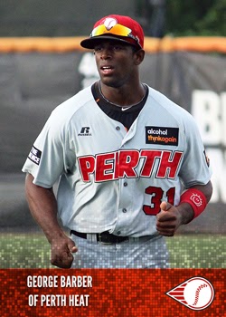 Australian Custom Baseball Cards: George Barber - 2013-14 Perth Heat