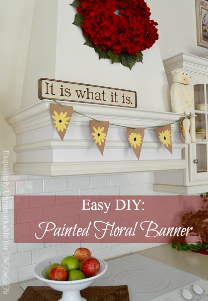 Painted Floral Banner