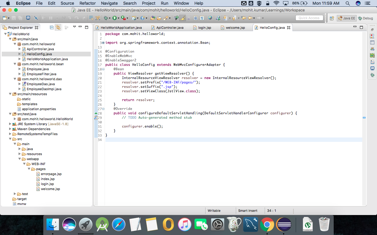 #4 Working with Spring MVC