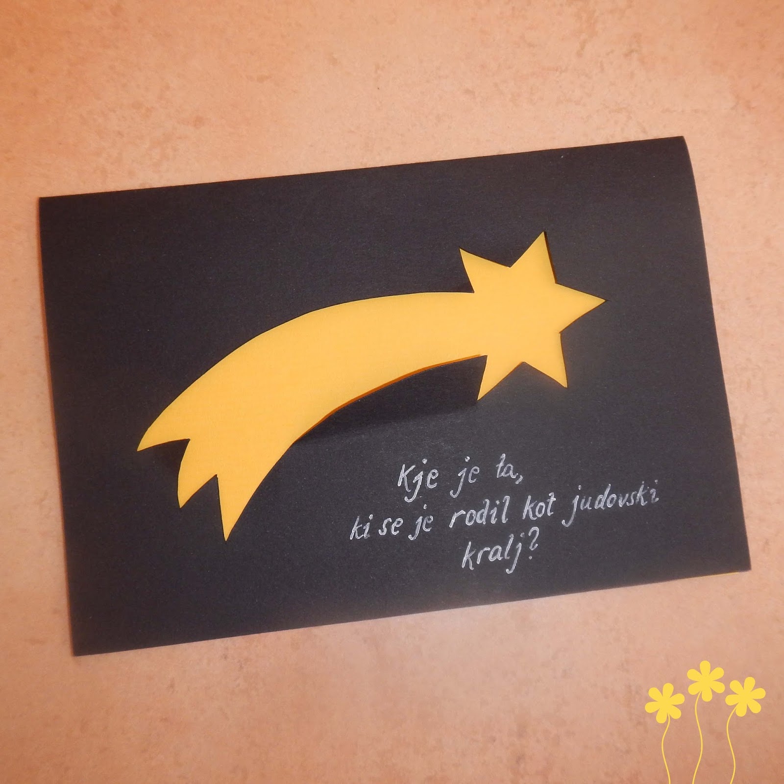 gredica idej: 135. Zvezda repatica - božična voščilnica