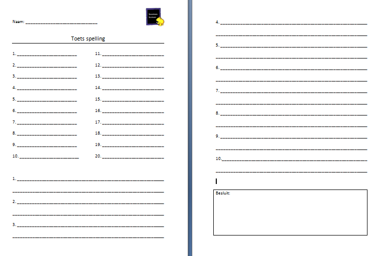 Gietjes Corner: Toets spelling