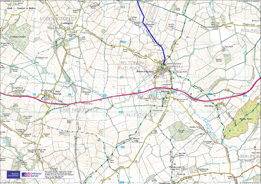 Stanley Goes Round Leicestershire: Walk 1 Owston to Belton-In-Rutland