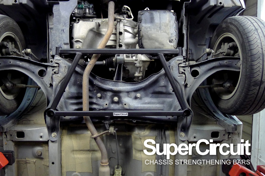 SUPERCIRCUIT CHASSIS STRENGTHENING BARS: Perodua Axia Front Lower Brace