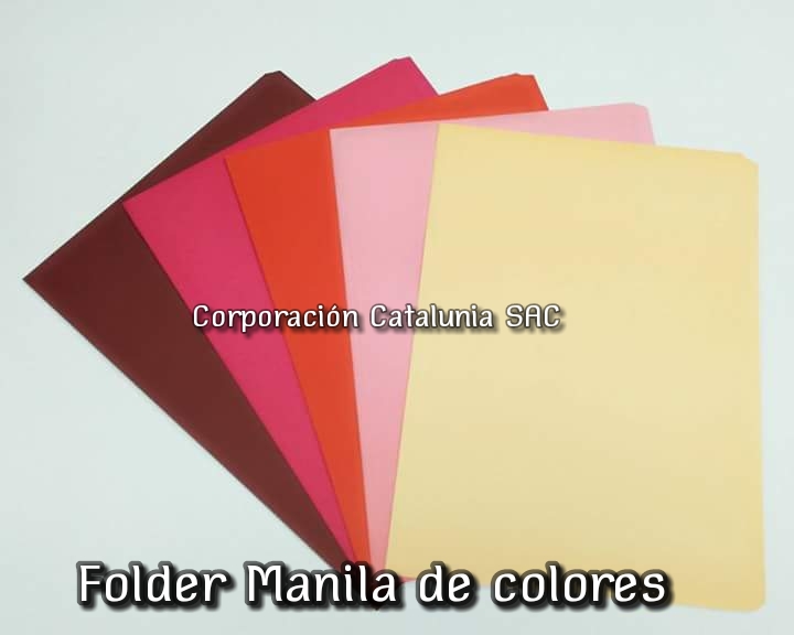Folder Manila de Colores por mayor