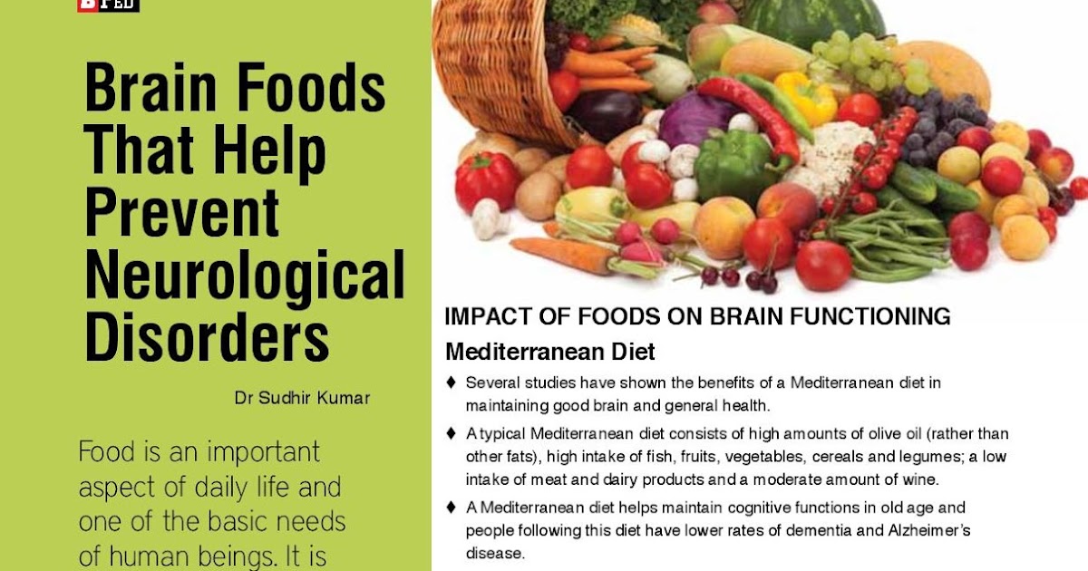 Best Neuro Doctor (A neurology blog by Dr Sudhir Kumar): "BRAIN" FOODS ...