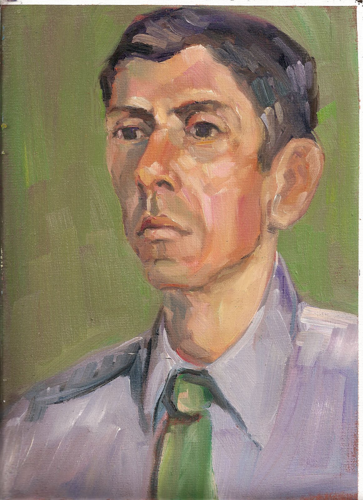 Alice Andreini's (almost) Daily Paintings: 3 hour pose: Man with Big Ears