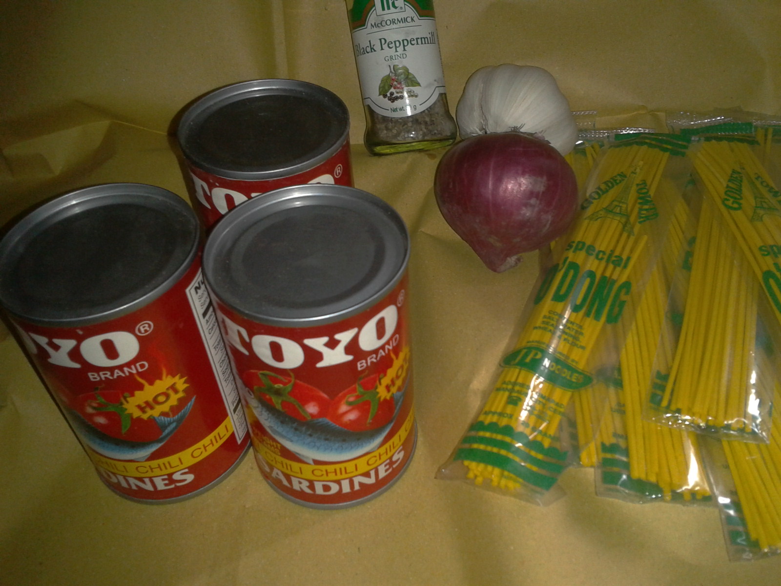 Philippine Food Blog: Odong with sardines