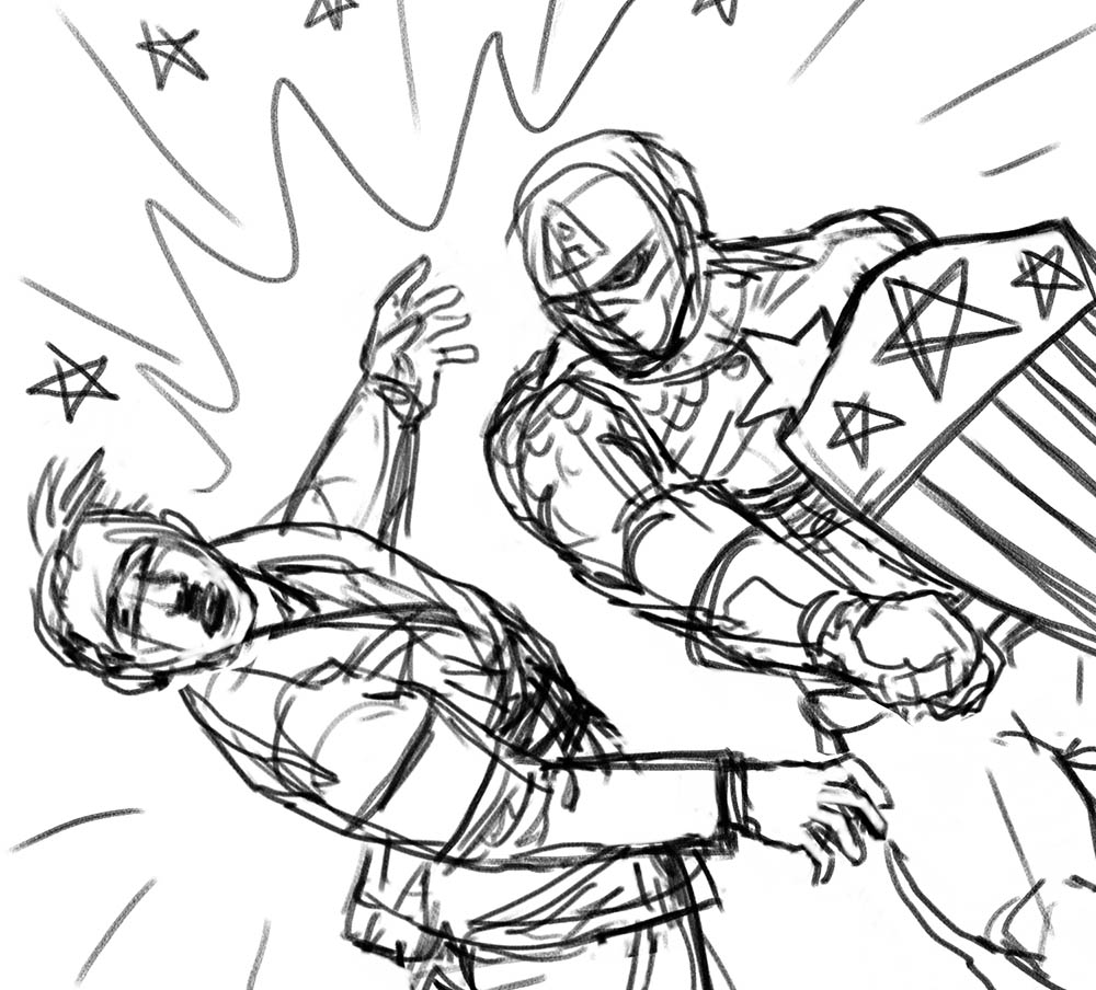 The John Douglas (Mostly) Comic Book Art Site: Captain America - (Updated)