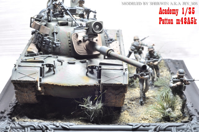 Sherwin's collection: Academy 1/35 Patton tank + 1/35 Tamiya u.s modern ...