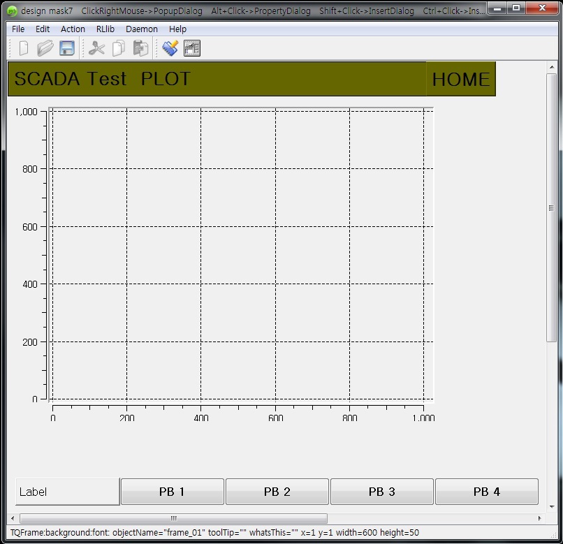 pvbrowser (opensource SCADA) 정리: pvdevelop 프로젝트 -UI 편집 방법 - 2D graph (QwtPlot) 1편