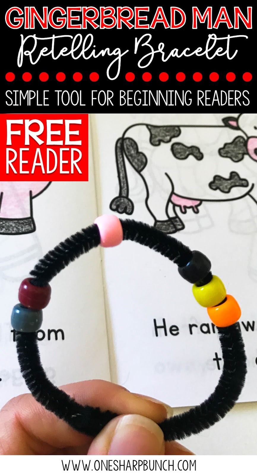 The Gingerbread Man Retelling Bracelet - One Sharp Bunch