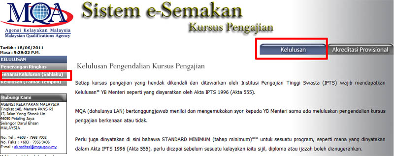 William Lee C.C: How to verify MQA Approval Status (Stage 1 - Kelulusan ...