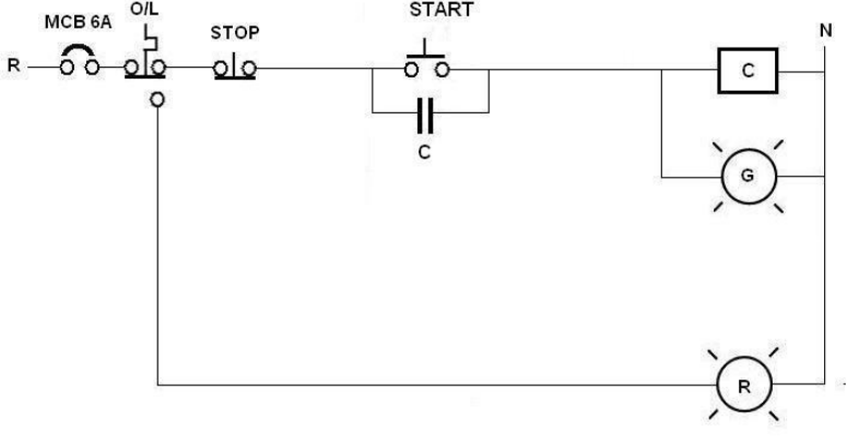 Litar Kawalan Motor Elektrik DOL atau Penghidup Talian Terus ~ Nota ...