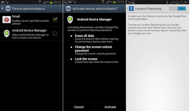 Android Device Manager di Google | Programmi per Android