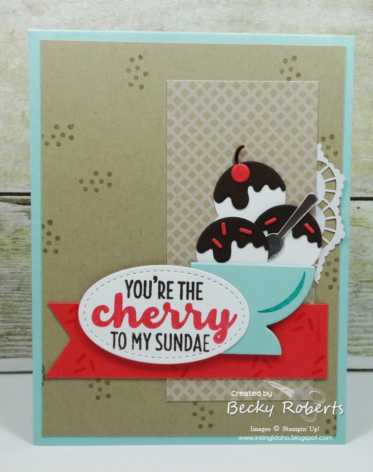 Inking Idaho: Cool Treats Ice Cream Sundae Cards
