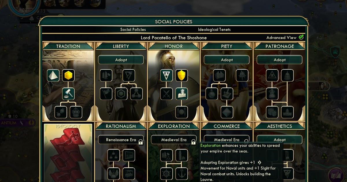 Civilization V: The Great Expanse: Social Policies