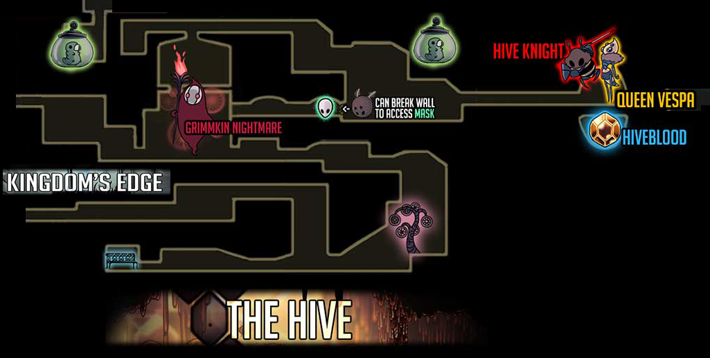 The hive hollow knight map - molicute