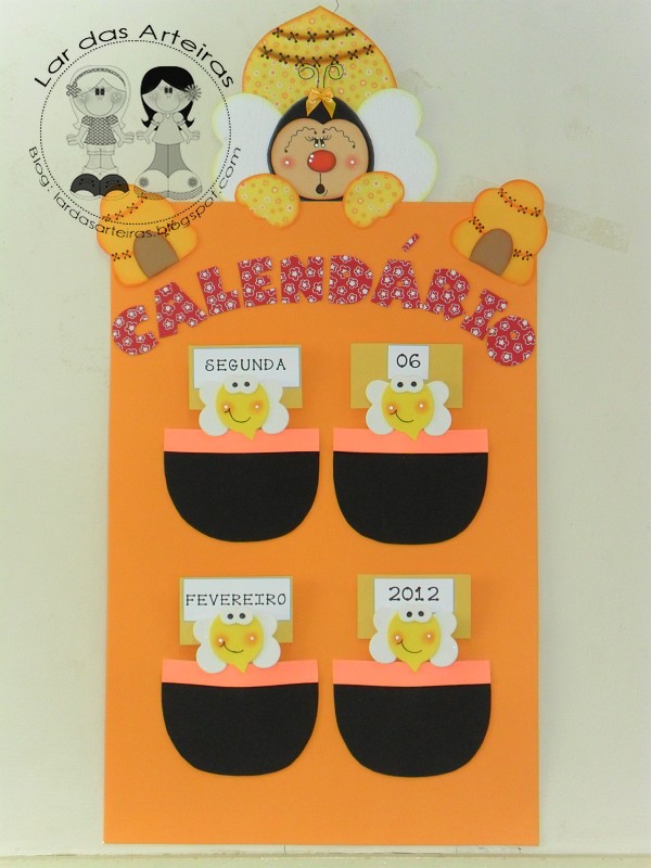 COMPARTILHANDO IDEIAS: CALENDÁRIO EM EVA