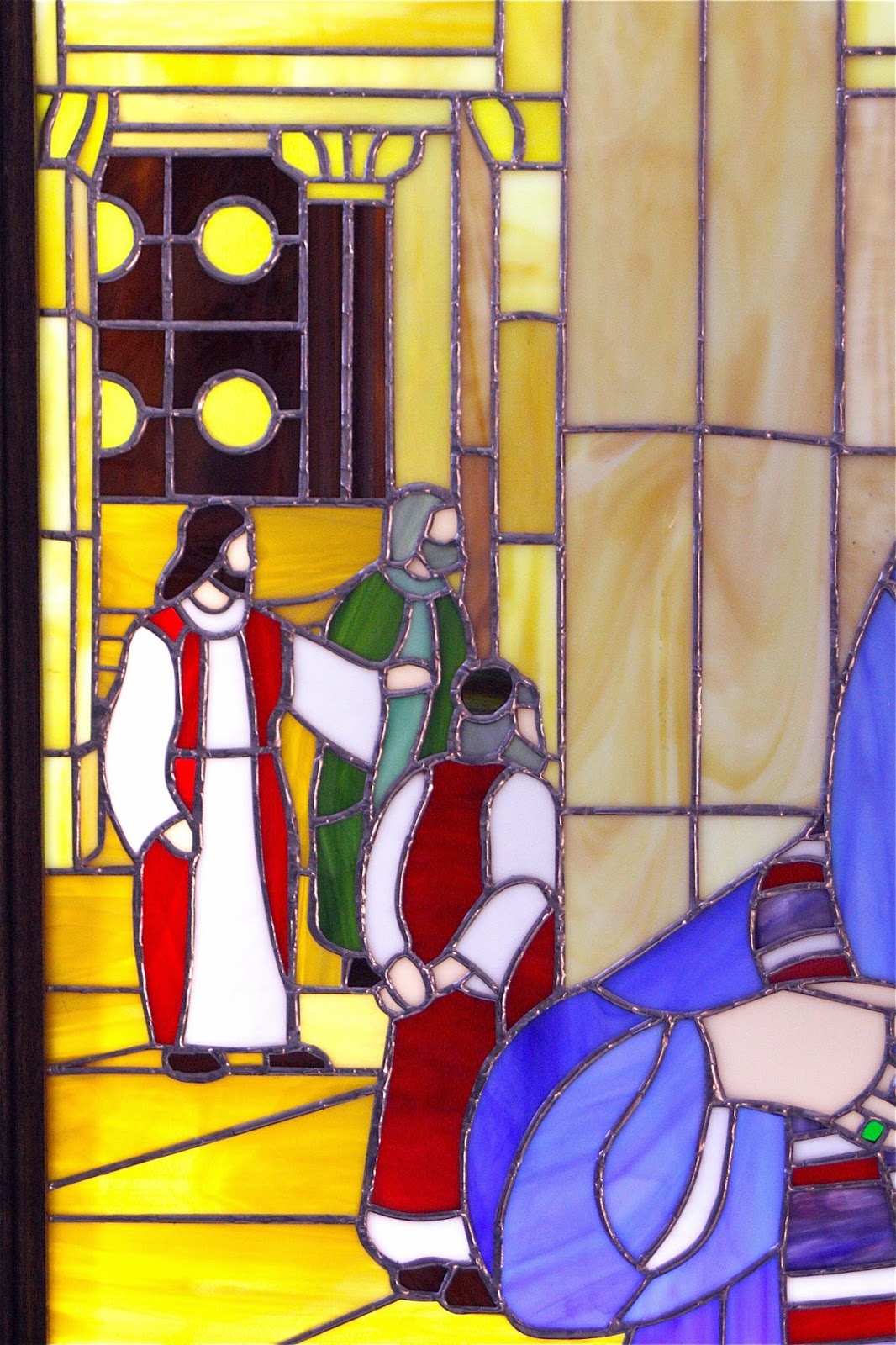 All Of Green Glass: "Windows of Heaven" Stained Glass Picture