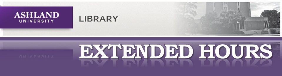 Archer Library News: Extended Hours: Final Day