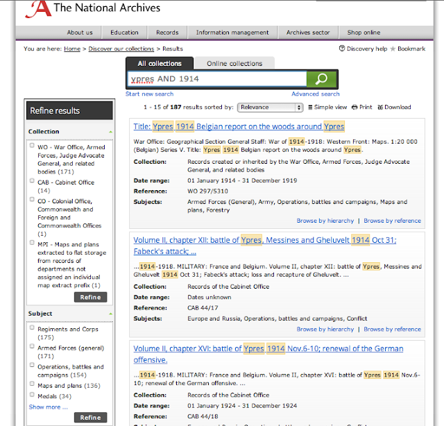 Ruth's Ancestor's: A basic search on The National Archives Discovery ...