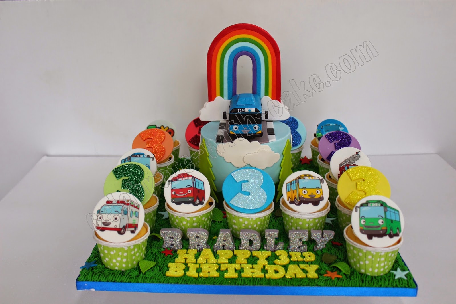 Tayo Bus Birthday Cake - The Cake Boutique