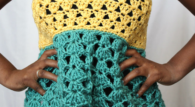 the dream crochet blog.: DIY // Crochet Tunic Two Toned Top. Free ...
