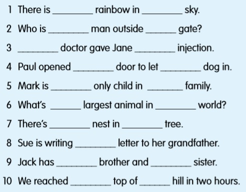 Determiners (The articles and Demonstrative, Interrogative and ...