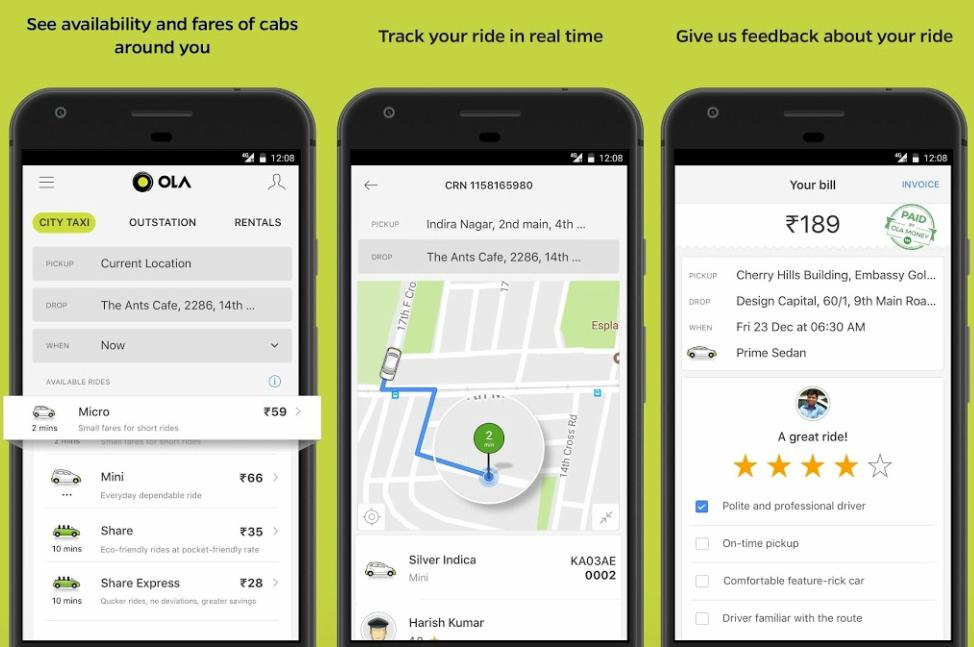 Ola releases "Lite" version of its app that weighs just 1MB ...