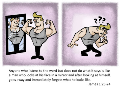 BIBLE STUDY: JAMES 1:22-25