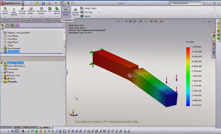 Solidworks simulation: Mesh control, adaptive meshing. - SolidWorks Share