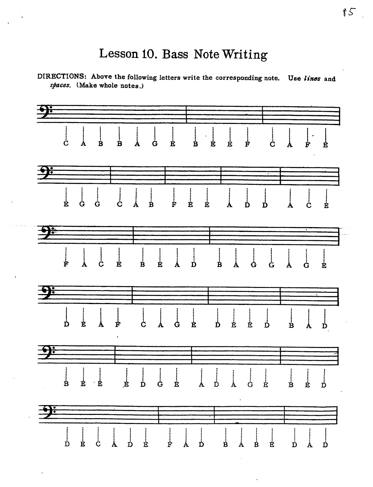 Miss Jacobson's Music: THEORY #7: BASS CLEF NOTE READING