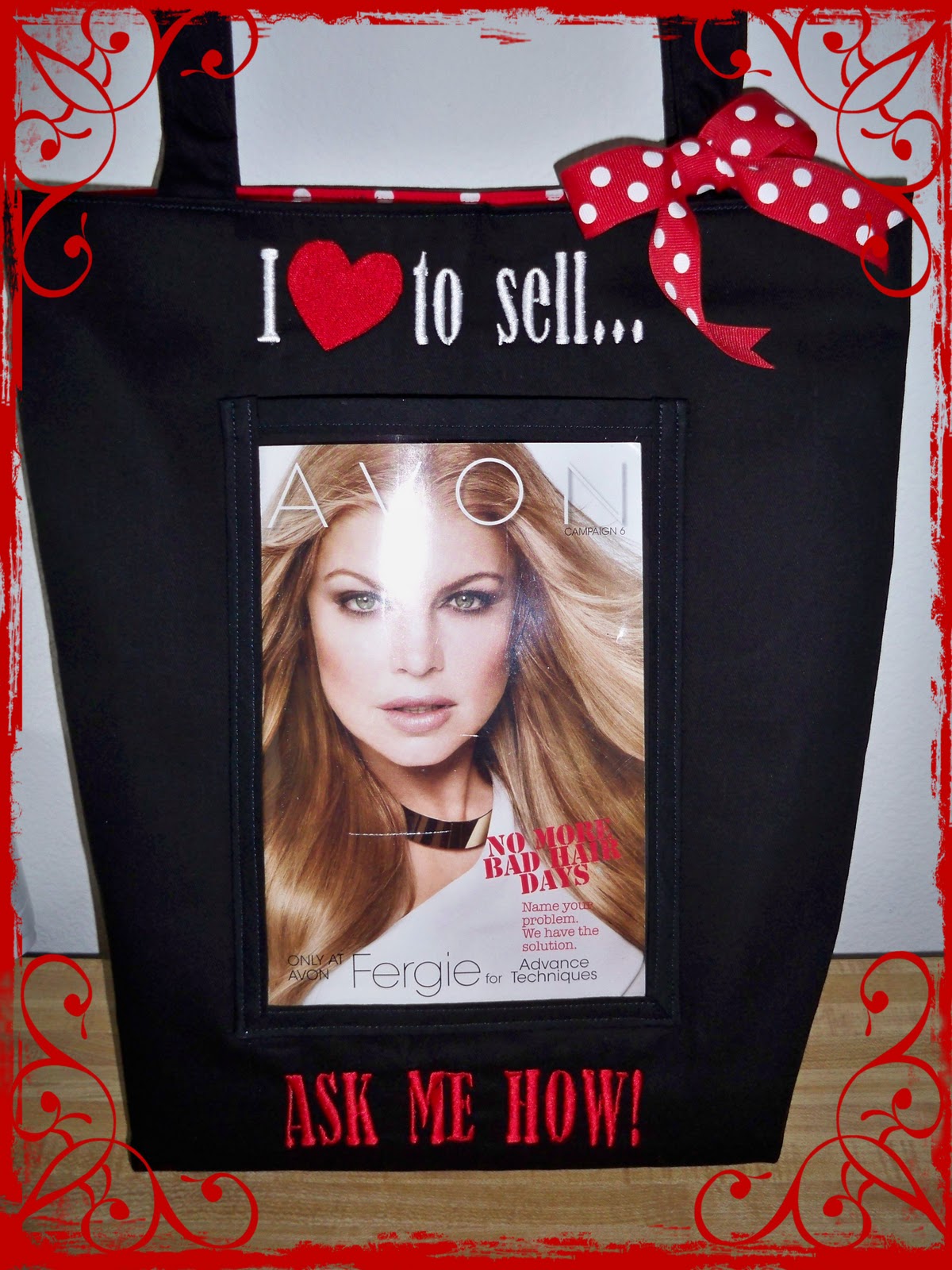 Goldilocks Loves Polkadots: AVON REP BAG!:)