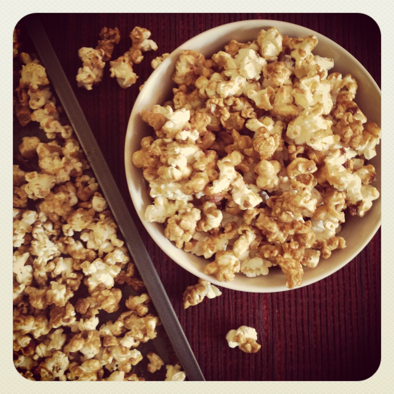 The Lush Chef: Bacon Bourbon Caramel Popcorn