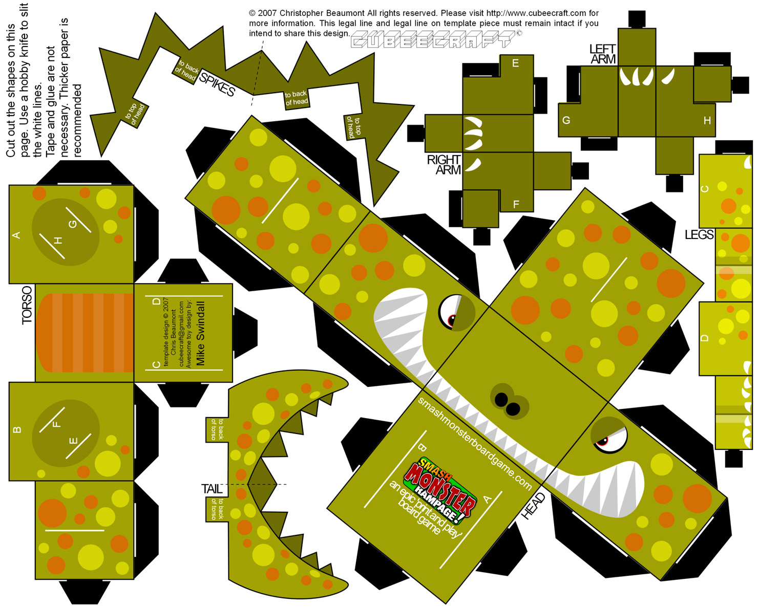 Adel's Book: Cube Paper Craft Some Cute Characters