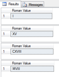 Convert Number to Roman Numerals in SQL Server - IT Developer Zone