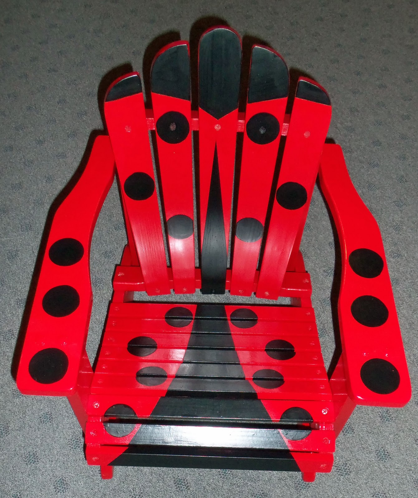 Larissa Hill Designs: Painting for Charity - Ladybug Girl Chair