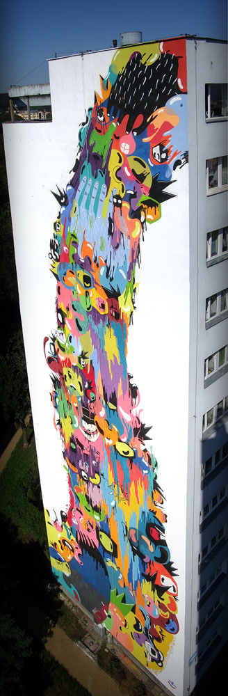 MMatosdesign: Prozak - Graffiti em prédio de 11 andares