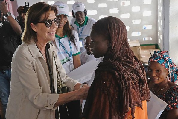 Congo visit of AMADE Mondial president Princess Caroline