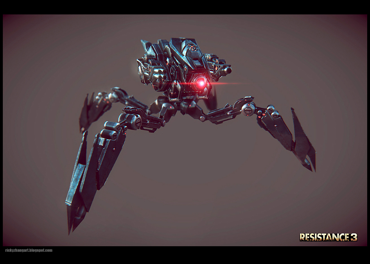 Ricky Zhang Art: Resistance 3 Assets 2010