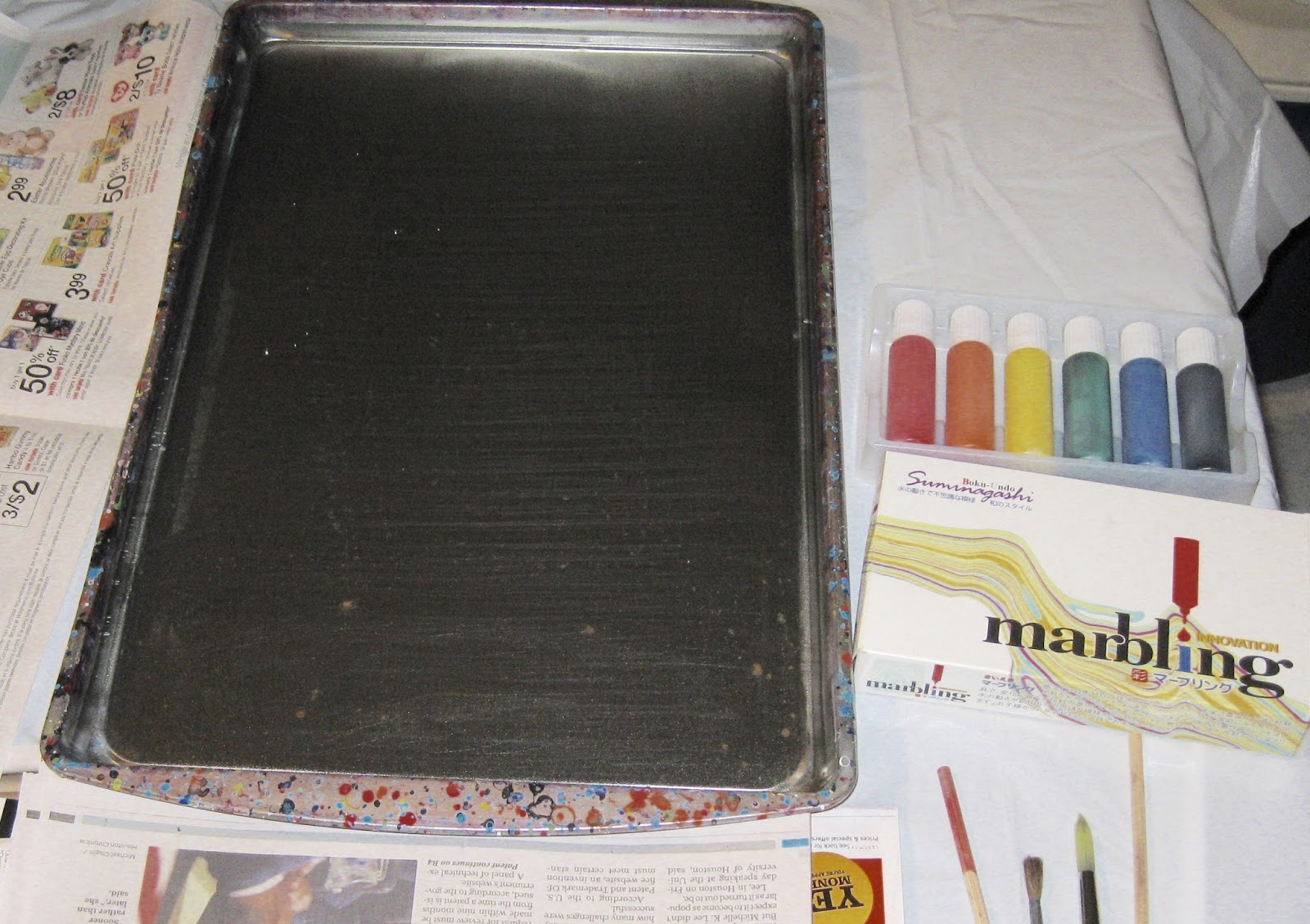 Art Craft Share: Marbling Suminagashi Style