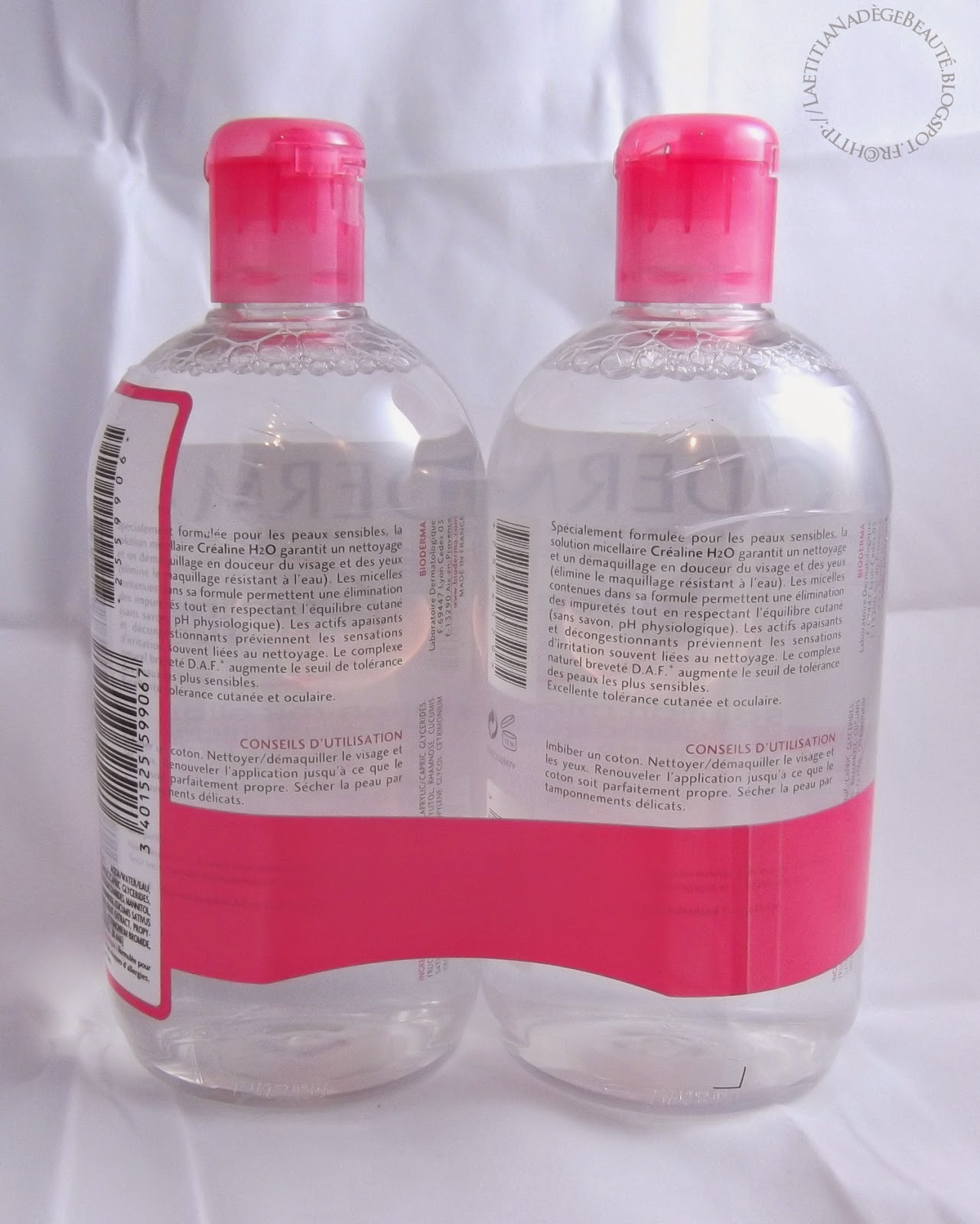 BIODERMA Créaline H20 Solution Micellaire .Review,Swatches - COSMELISTA