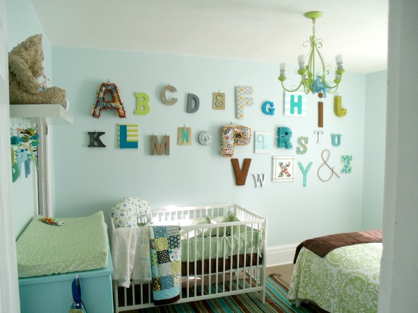 Custom Nursery Art by Kimberly: A-B-C an Alphabet Nursery