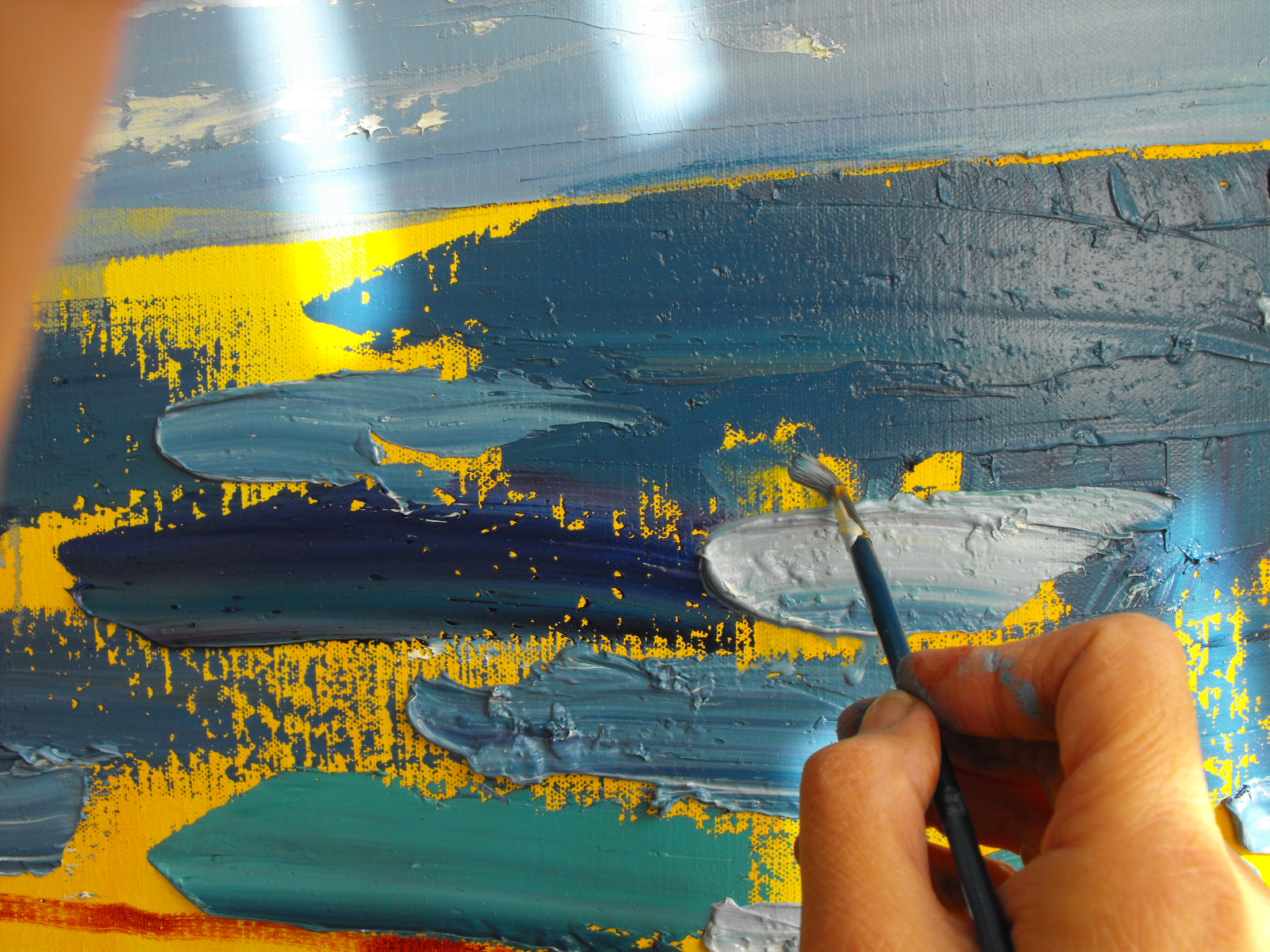 Judith I Bridgland: Painting a Painting