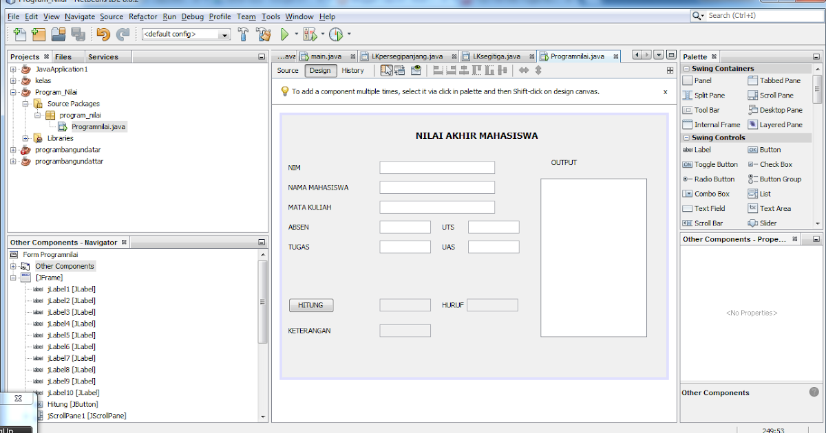Tutorial Membuat Program Untuk Menghitung Nilai Akhir Mahasiswa Dengan ...